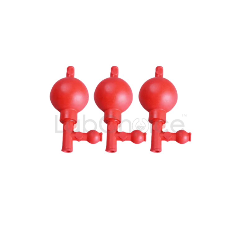 Rubber Pipette Filler Bulb, 3 Valve Type For Laboratories