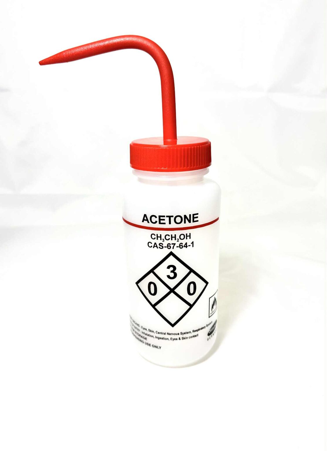 Labelled Safety Wash Bottles, Colour Coded 500 ML Laboratory Range ...